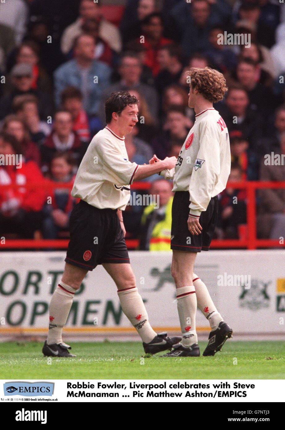 Soccer - Carling Premiership - Nottingham Forest v Liverpool Stock ...