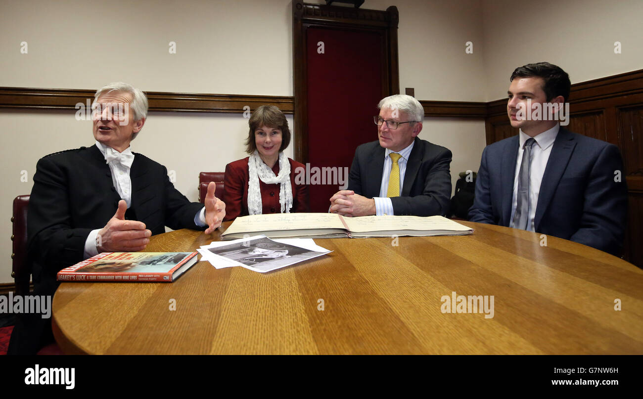 The family of Lance Corporal Joshua Leakey; his parents Mark (2nd right ...
