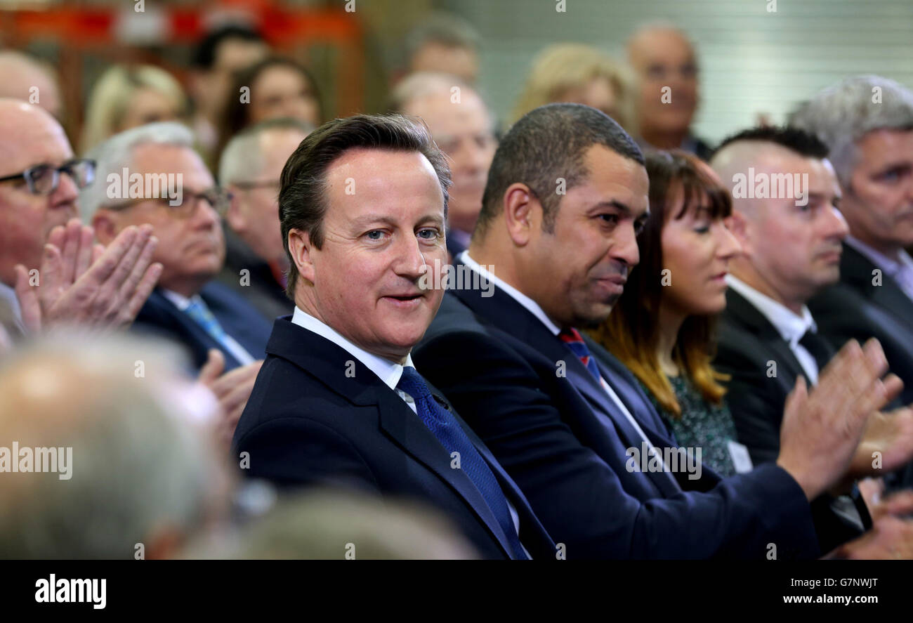 Prime Minister David Cameron before delivering a speech at Think BDW in ...