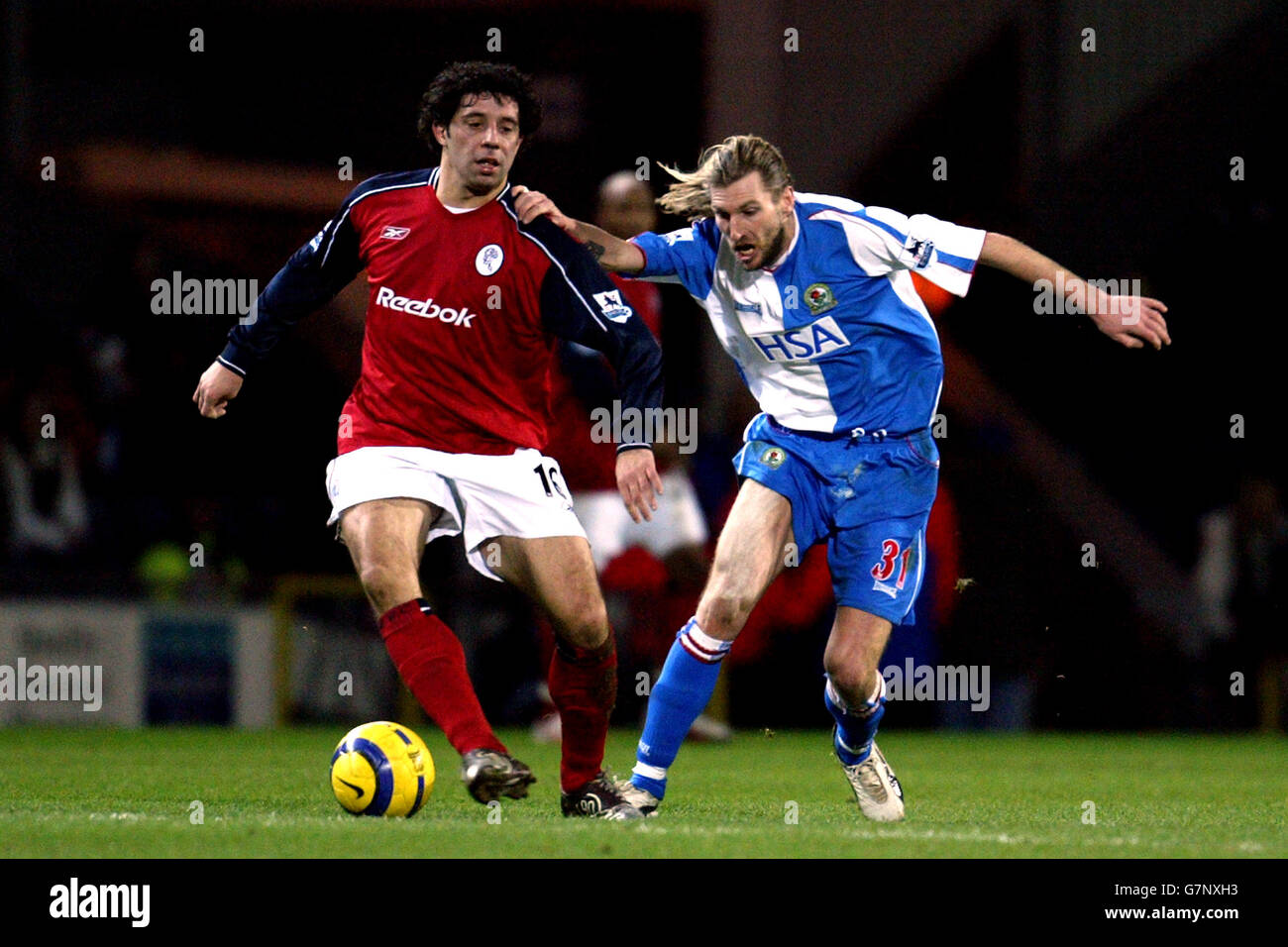 Blackburn rovers robbie savage and bolton wanderers ivan campo hi-res ...