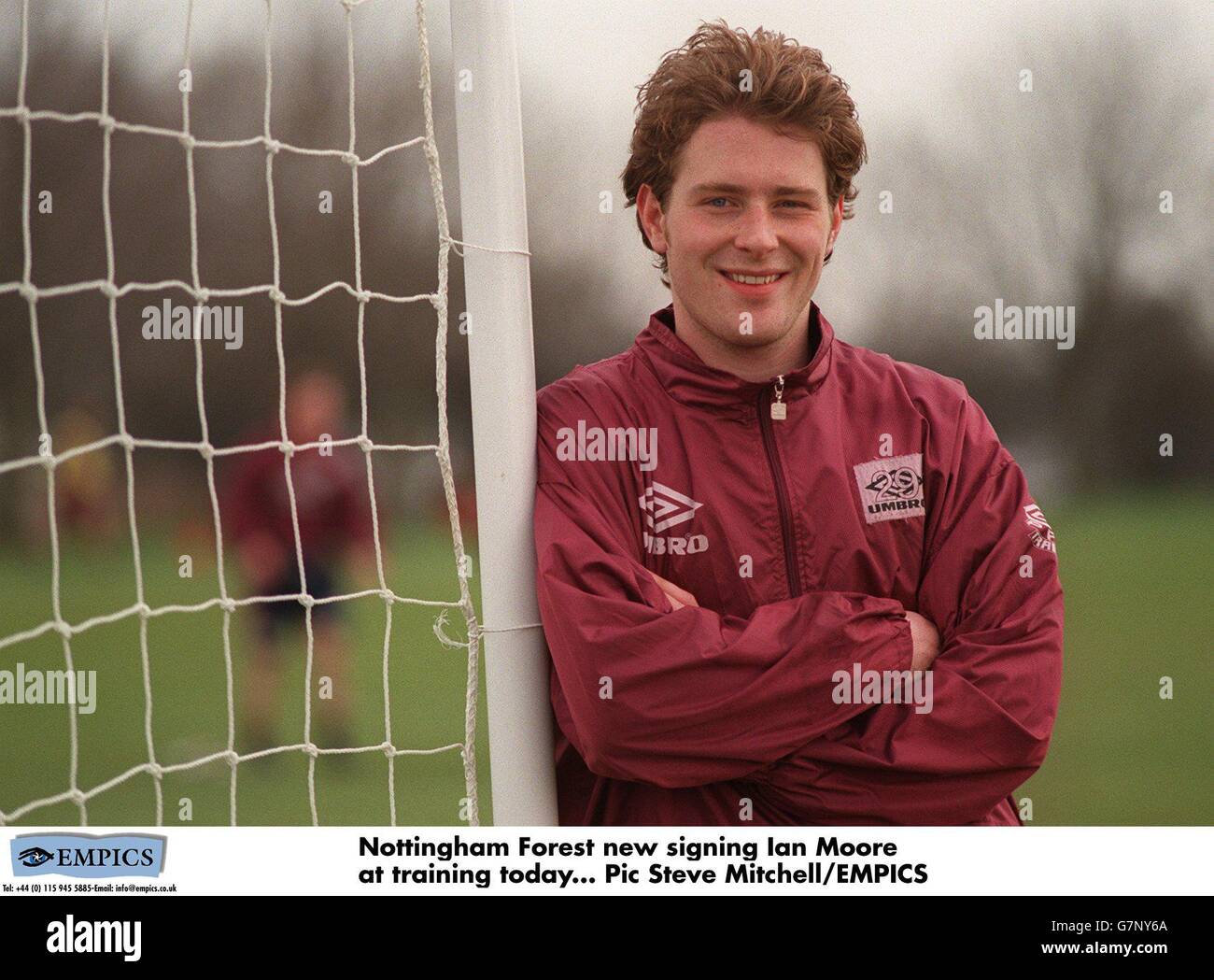 Soccer ... Carling Premier League Soccer ... Ian Moore signs for ...