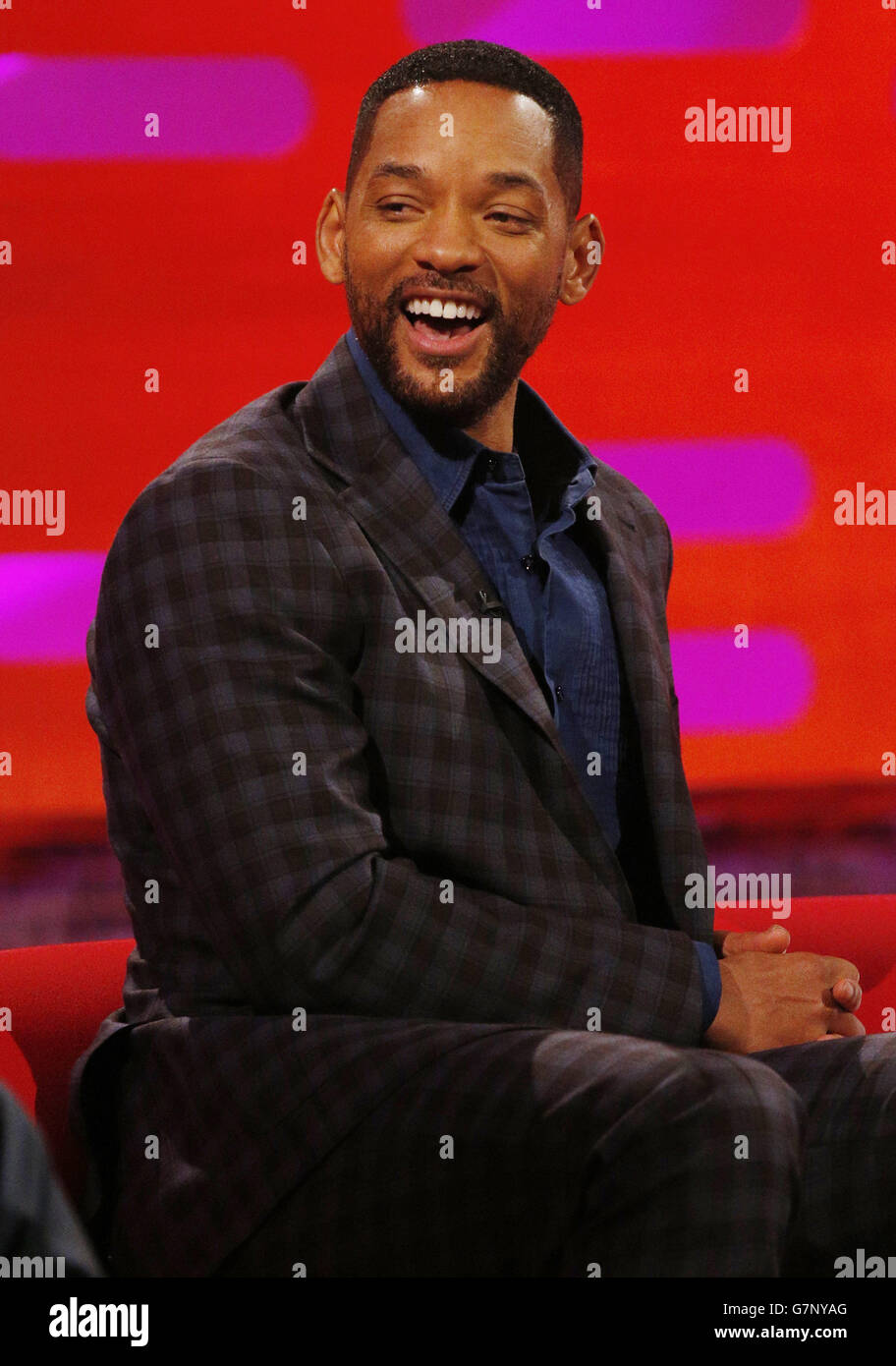 Will Smith during filming of the Graham Norton Show at the London ...