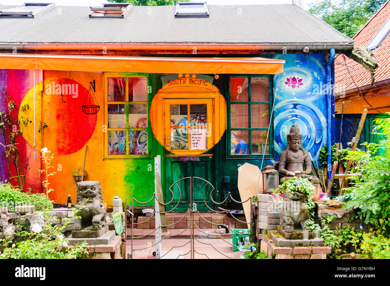 Hippie Houses New Year Christmas Home Decoration Art Hippie Bohemian