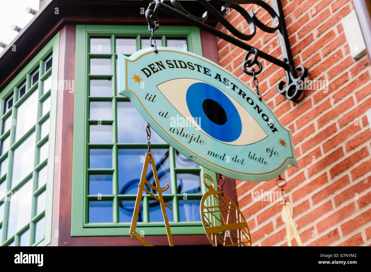 Sign for an astrology shop in Tivoli Garden amusement park and pleasure ...