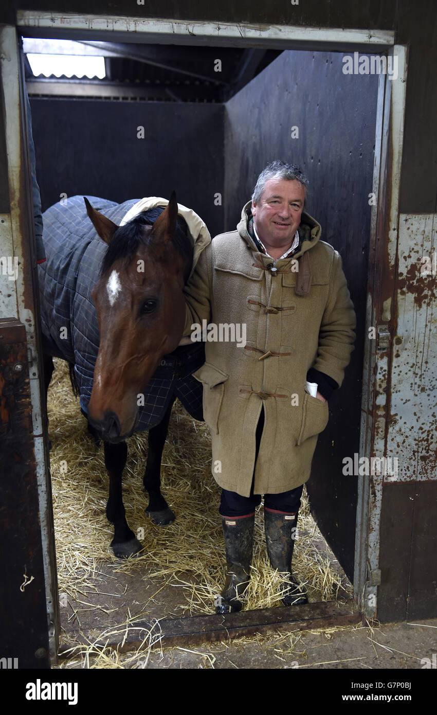 Horse racing nigel twiston davies stable visit grange hill farm hi-res ...