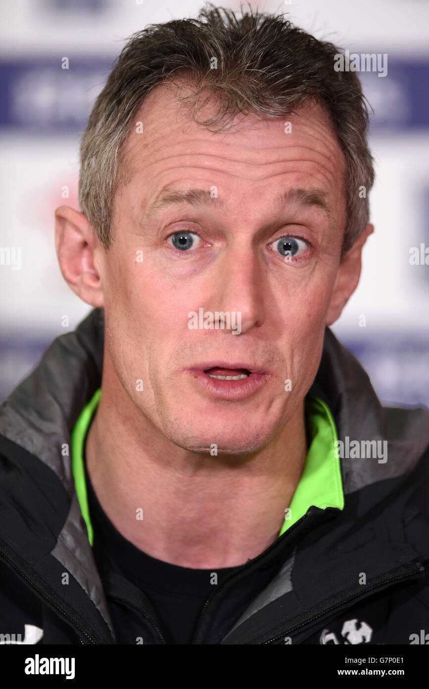Wales assistant coach Rob Howley during a press conference at the Vale ...