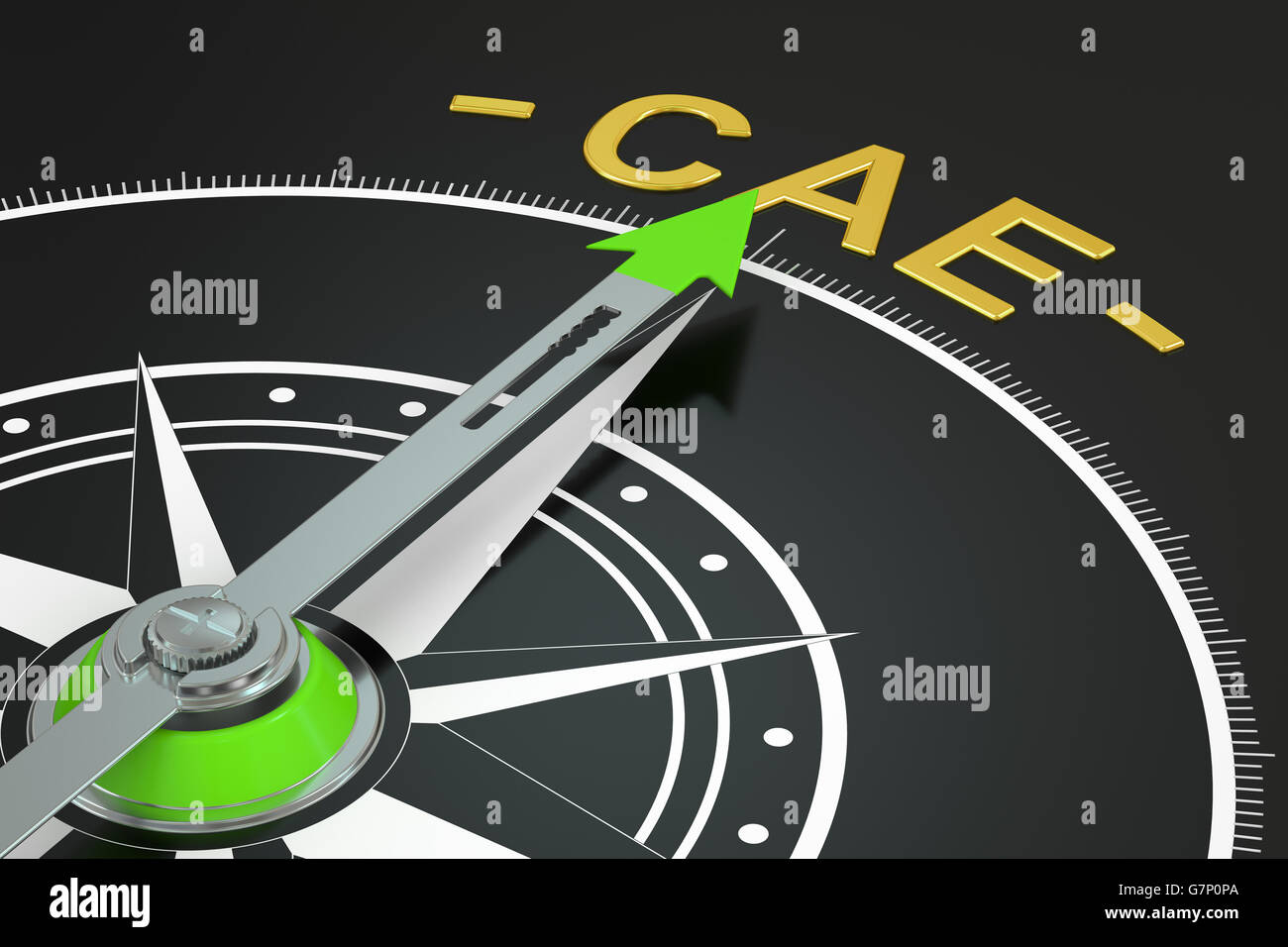 CAE compass concept, 3D rendering Stock Photo - Alamy