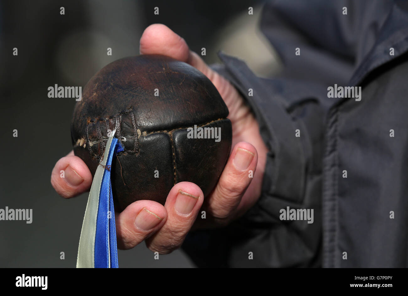 The ball in the Hand Ba game, traditionally played on the first ...