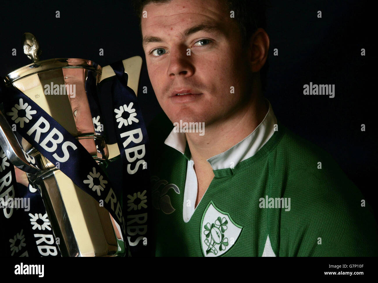 Ireland rugby union captain Brian O'Driscoll with the RBS 6 Nations ...