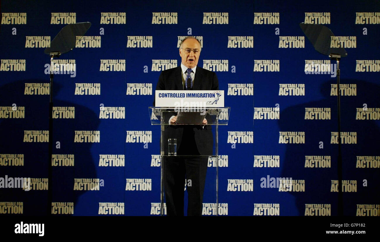The leader conservative party michael howard hi-res stock photography ...
