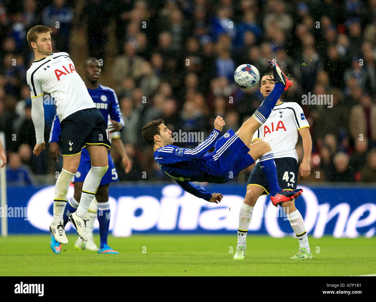 Attempts an overhead kick hi-res stock photography and images - Alamy