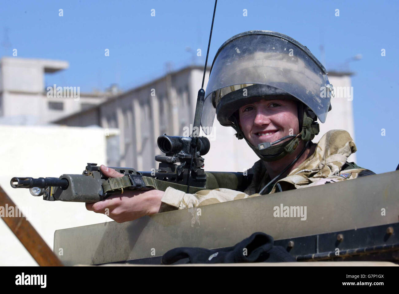 Matt Harrhy, 18, one of the youngest members of the Desert Rats whio ...