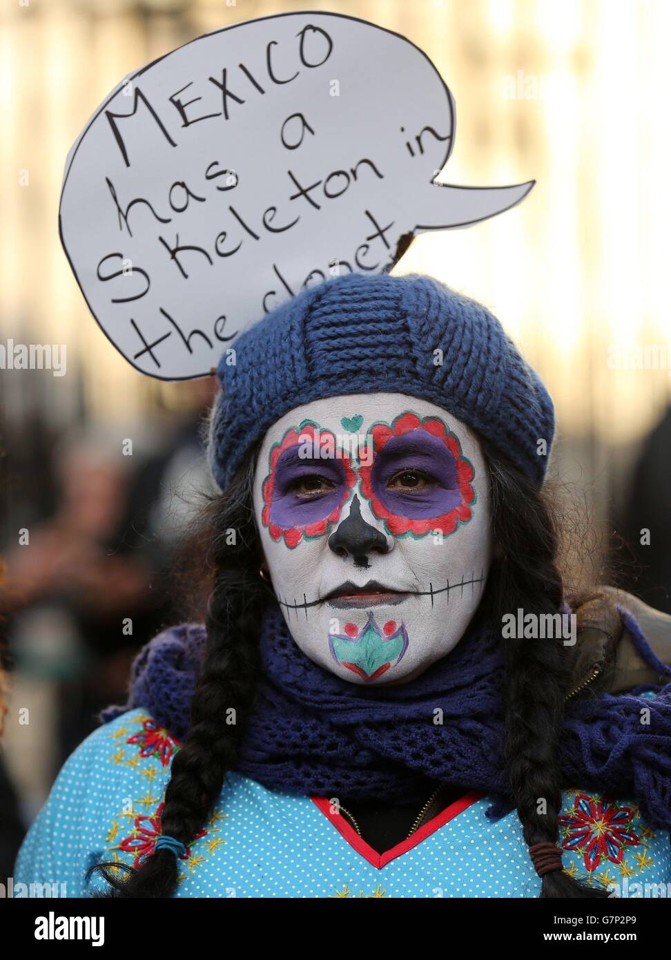 Human-rights campaigners stage a demonstration outside Downing Street ...