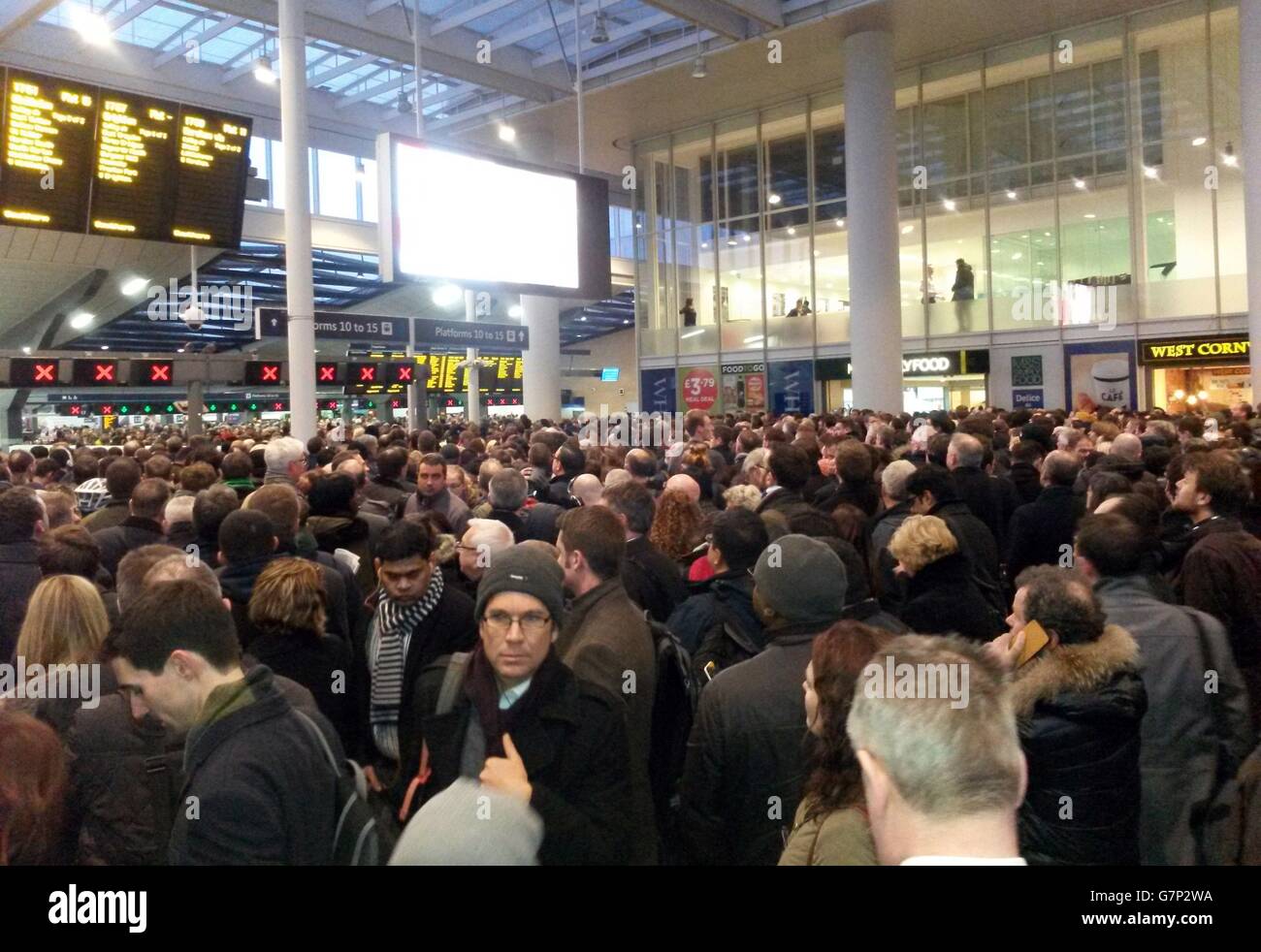 Passengers at London Bridge station as thousands of travellers were ...