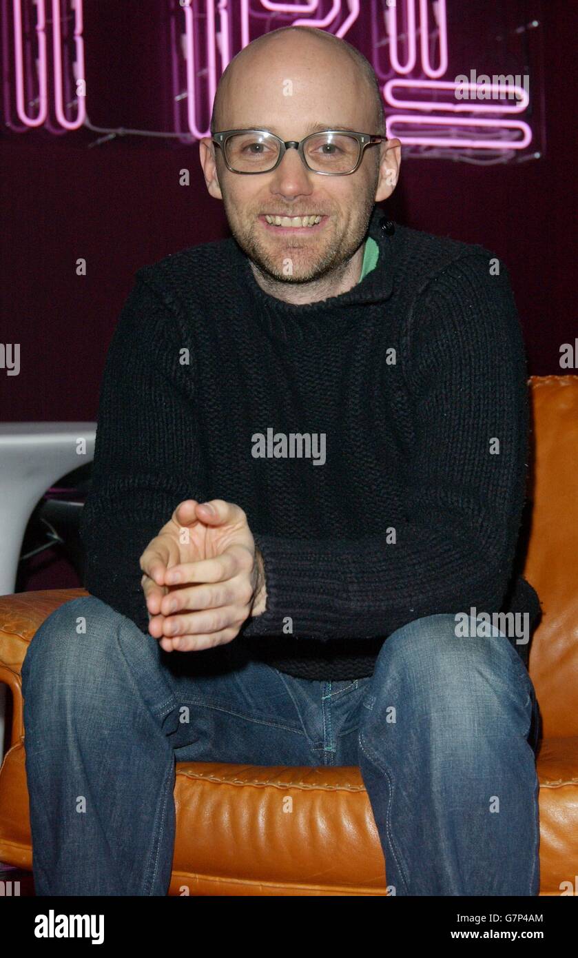 Moby - MTV's TRL - Total Request Live - Leicester Square Studios Stock ...