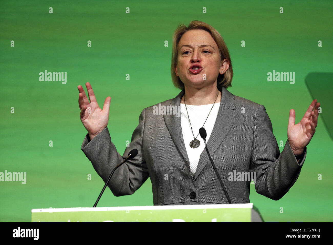 Leader, Natalie Bennett at the Green Party Conference in Liverpool ...