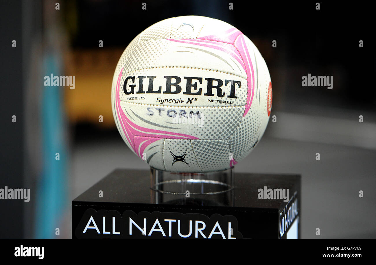A gilbert netball on the podium hi-res stock photography and images - Alamy