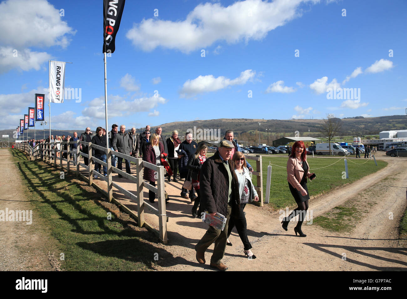 The jockey club sign at cheltenham racecourse hi-res stock photography ...