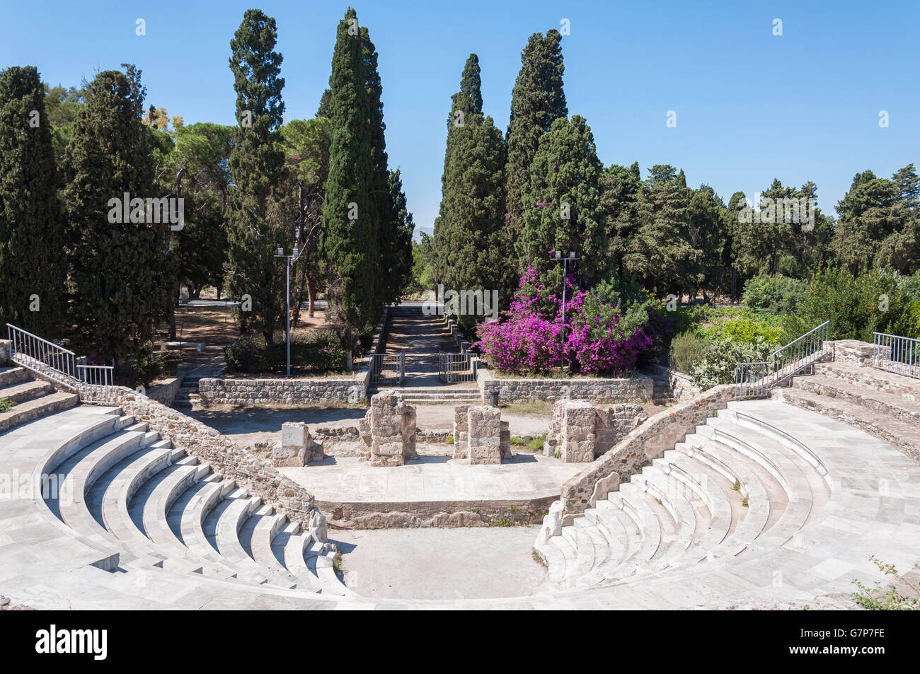 Ancient Odeon, Kos Town, Kos (Cos), The Dodecanese, South Aegean Region ...