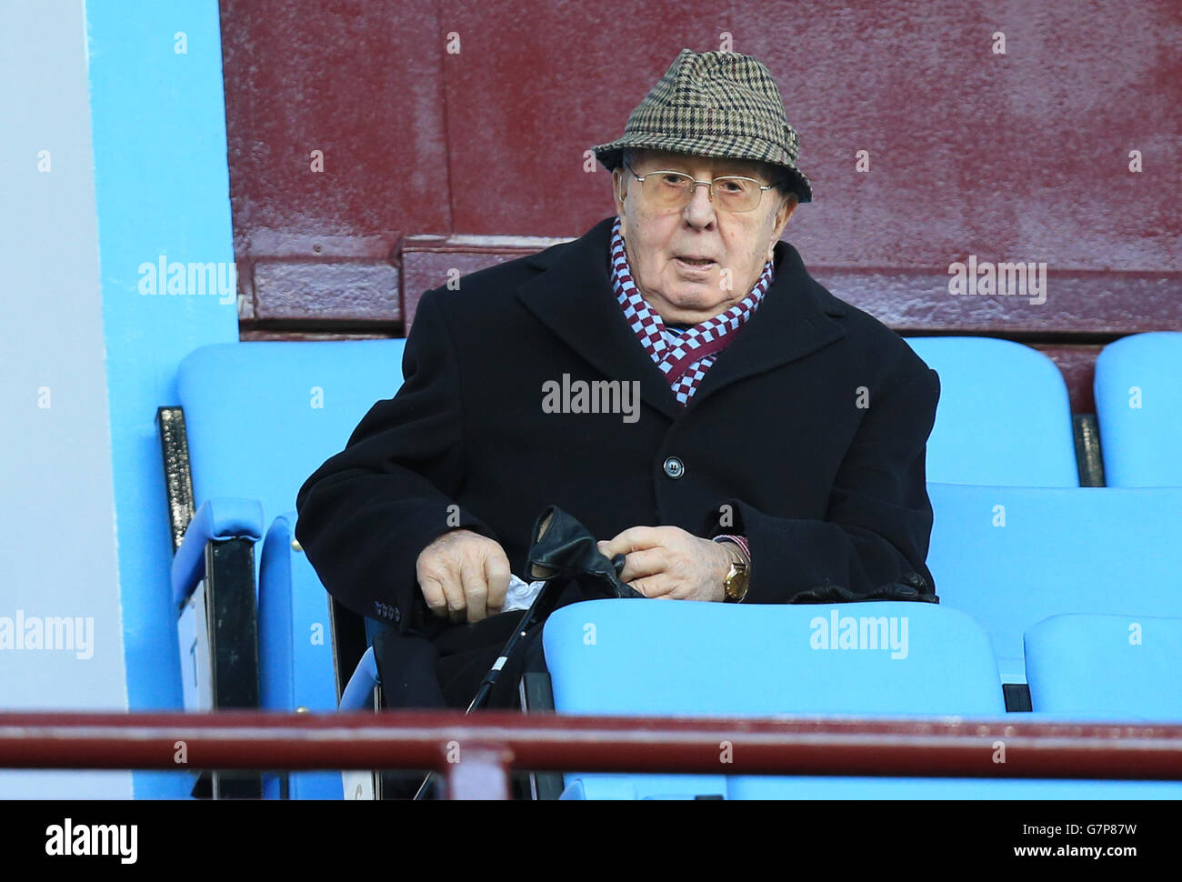 Former Aston Villa chairman and life president Sir Doug Ellis in the ...