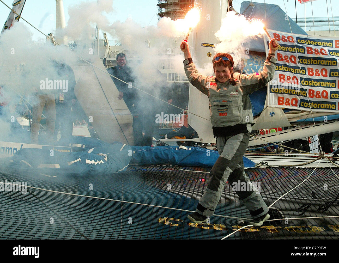 MacArthur Round the World Record Bid Stock Photo - Alamy