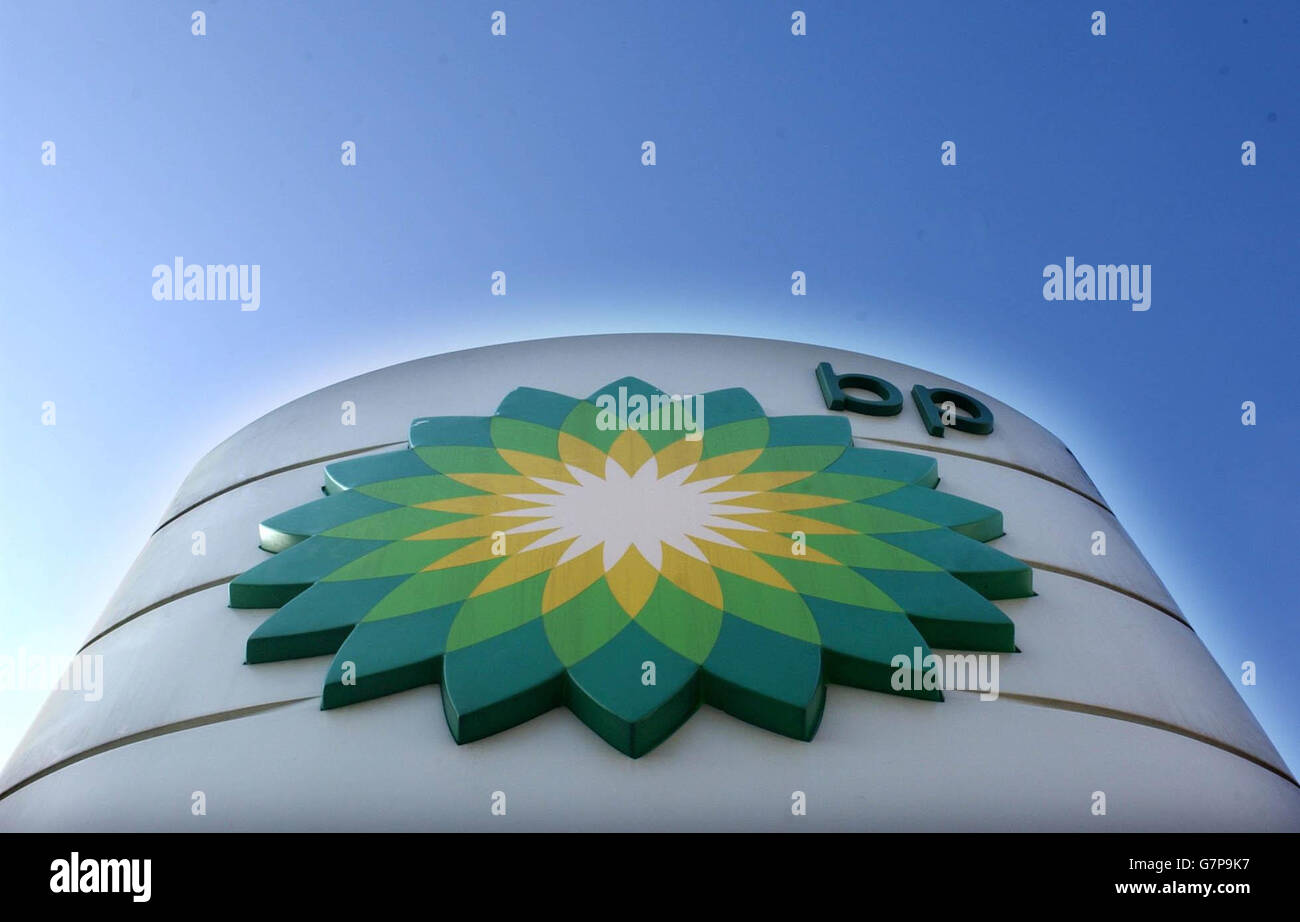 A general view of a price board at a BP garage in south London. Oil ...