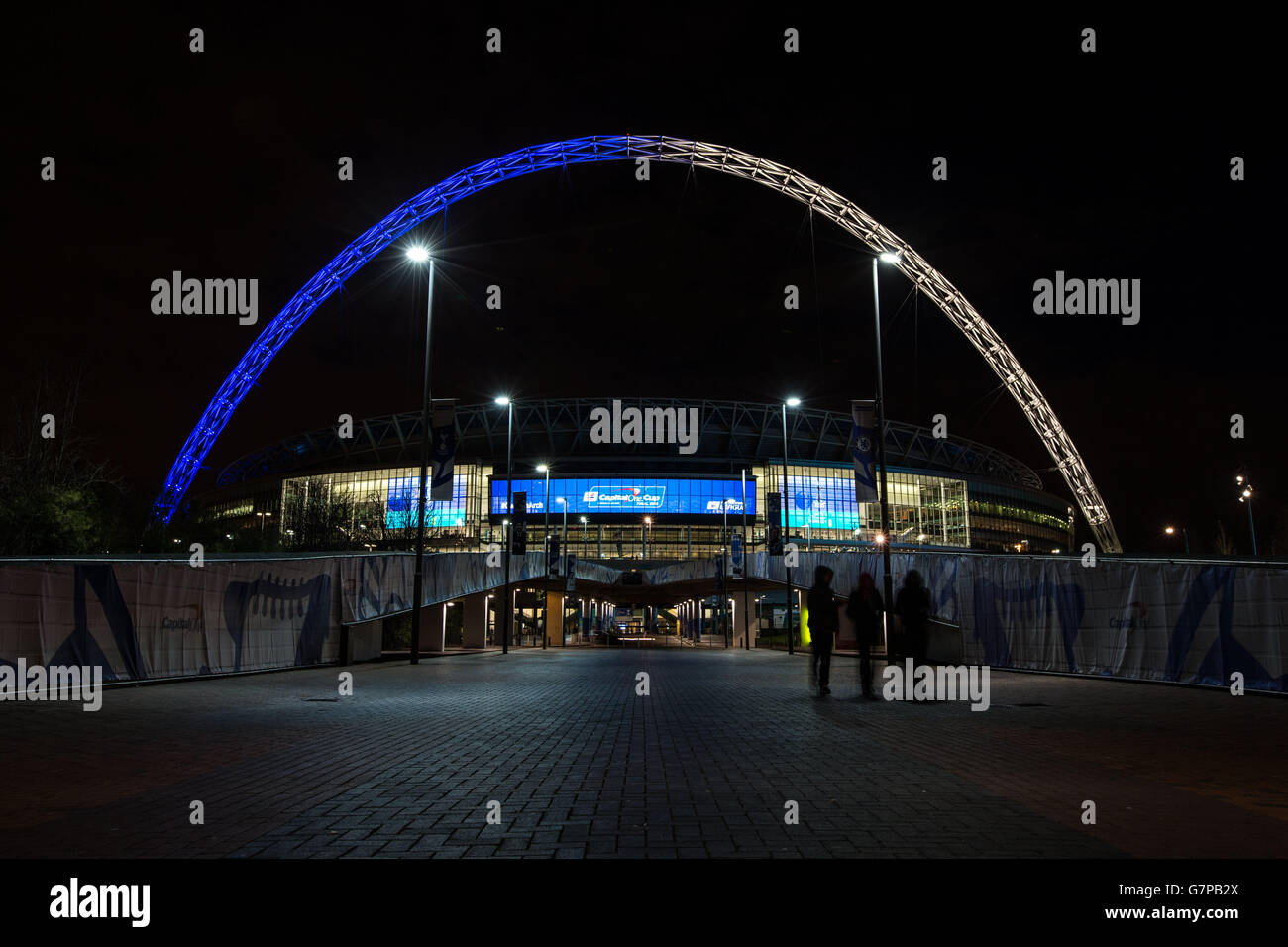 A general view of the Arch at Wembley Stadium, where the Football ...