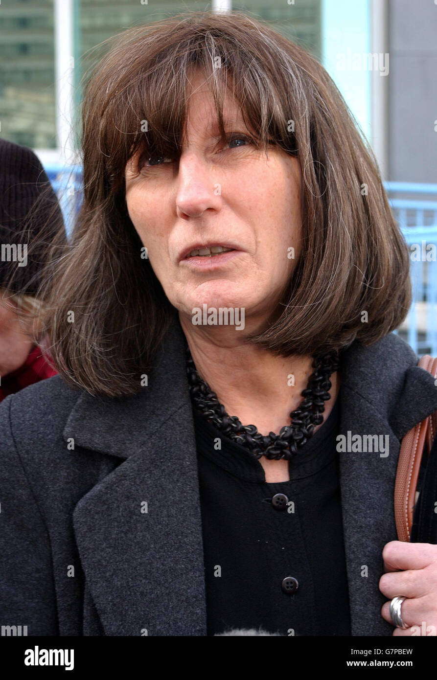 The lawyer for moazzam begg talking to the waiting media hi-res stock ...