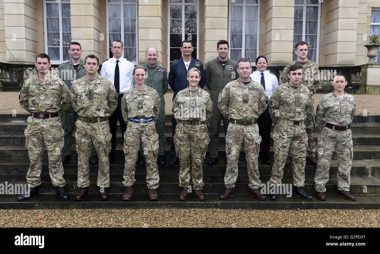 Back row left to right sergeant daniel martin allanson hi-res stock ...