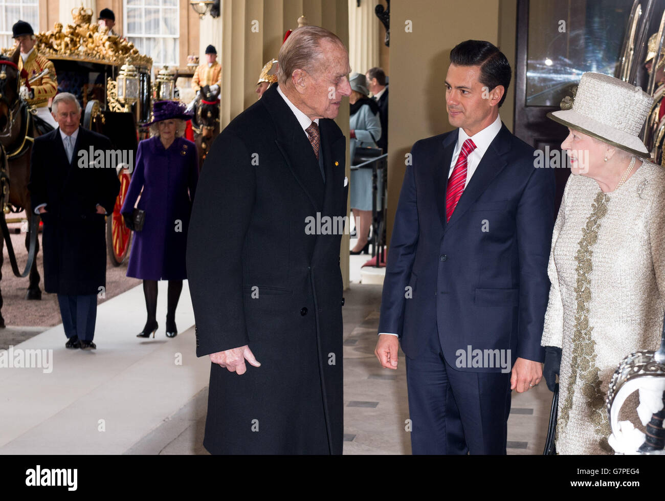 Mexico President state visit to Britain - Day One Stock Photo - Alamy