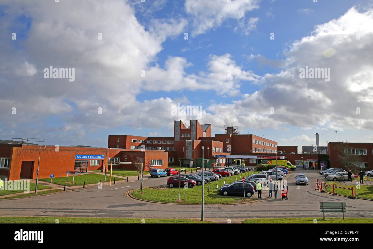 A general view of Furness Hospital in Barrow, Cumbria, which is at the ...