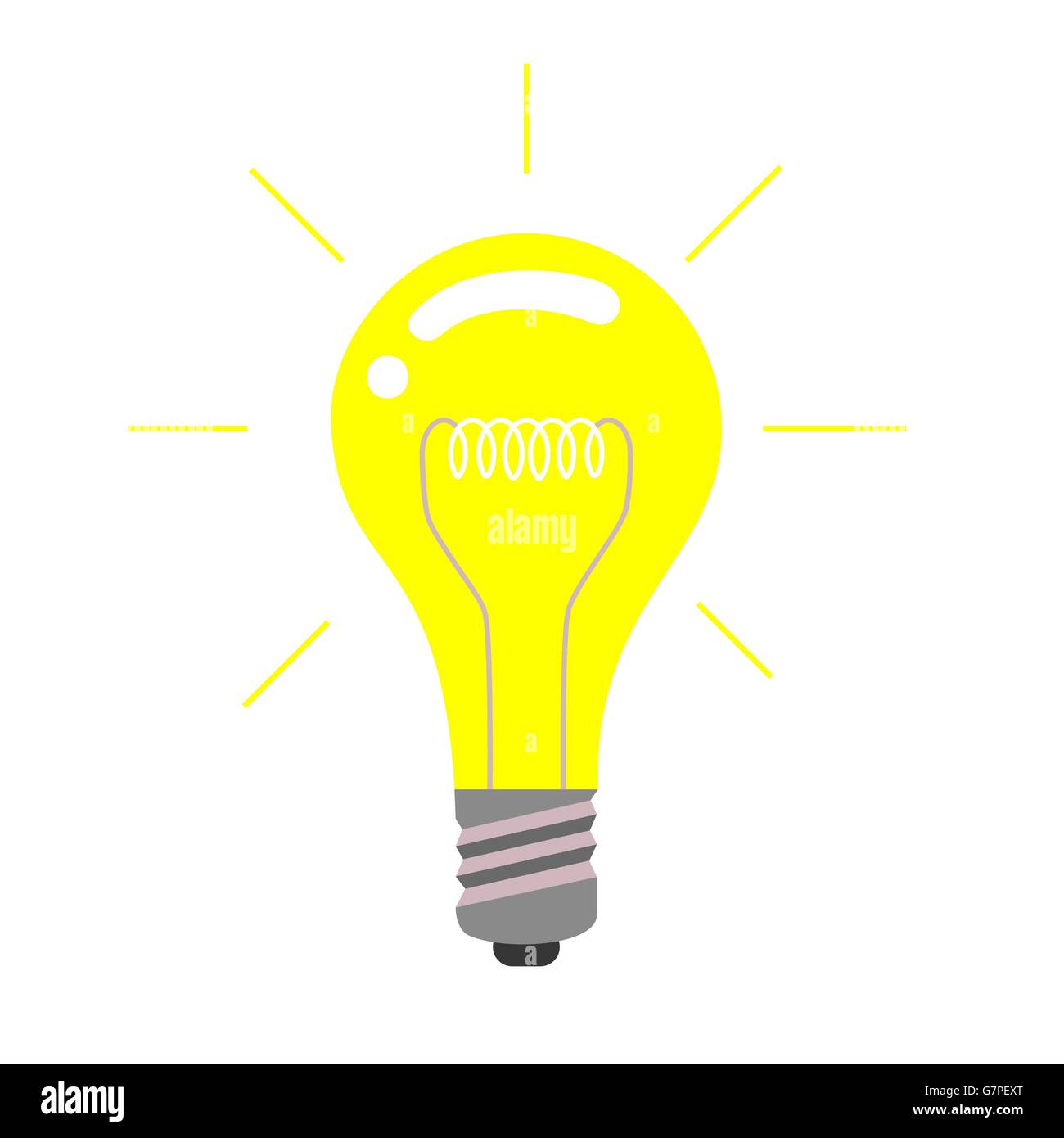 Vector light bulb icon, idea concept Stock Vector Image & Art - Alamy Vector light bulb icon, idea concept Stock Vector Image & Art - Alamy