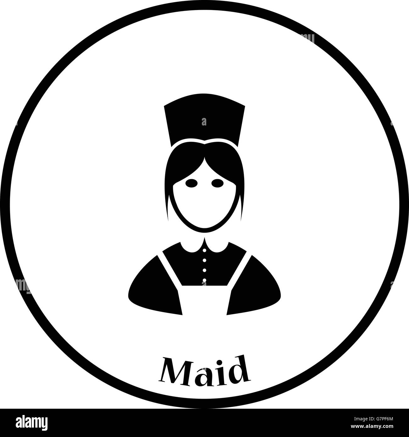 Black housemaid Stock Vector Images - Alamy