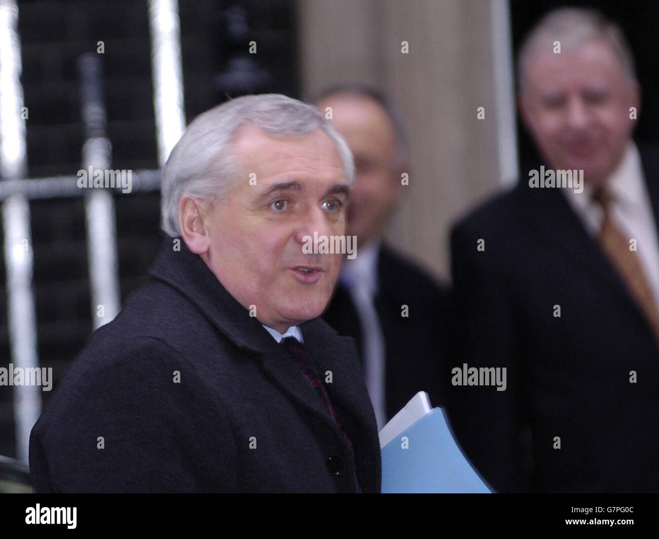 Taoiseach bertie ahern arrives talks prime minister tony blair hi-res ...