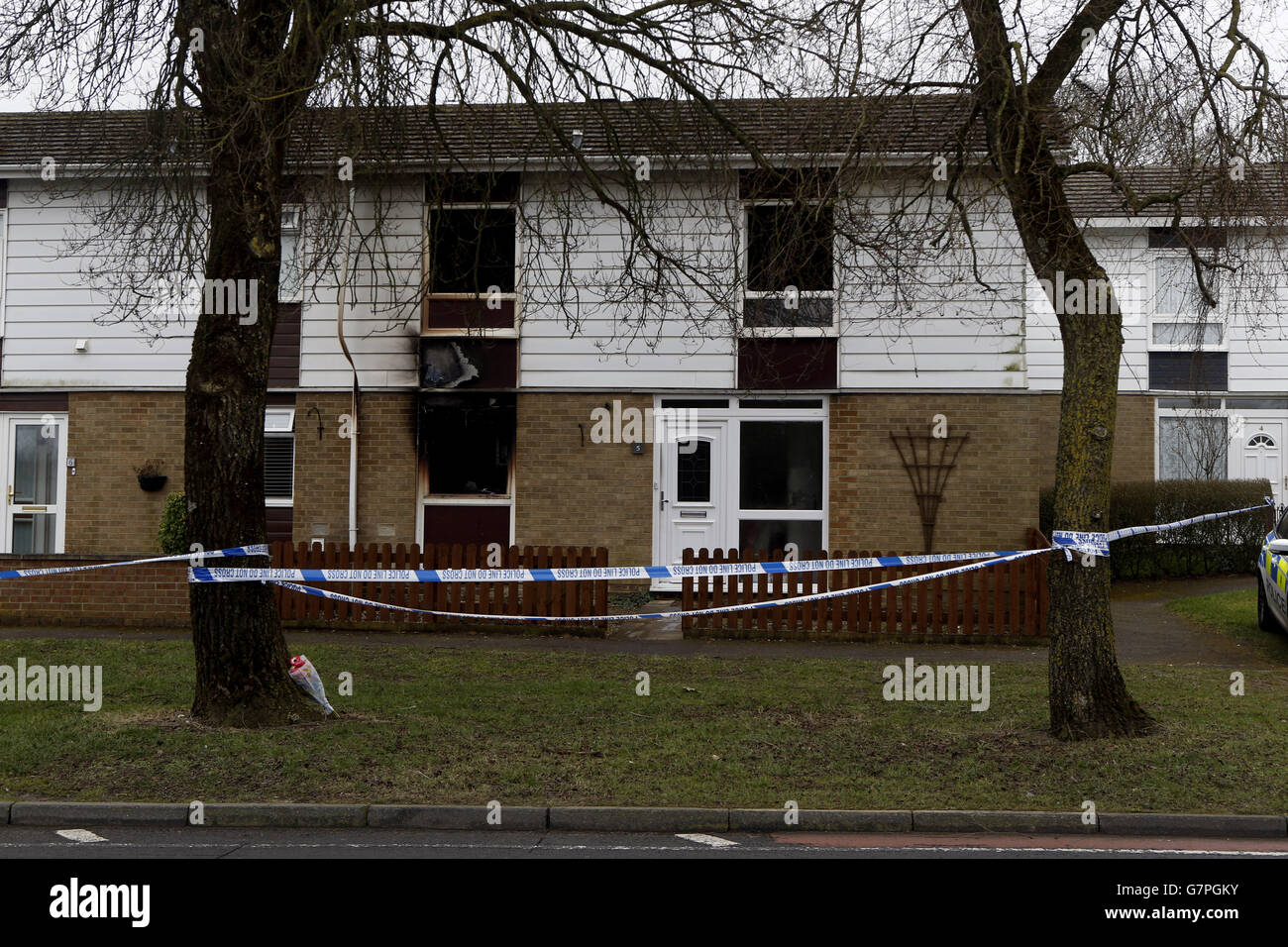 Woman dies in house fire Stock Photo - Alamy