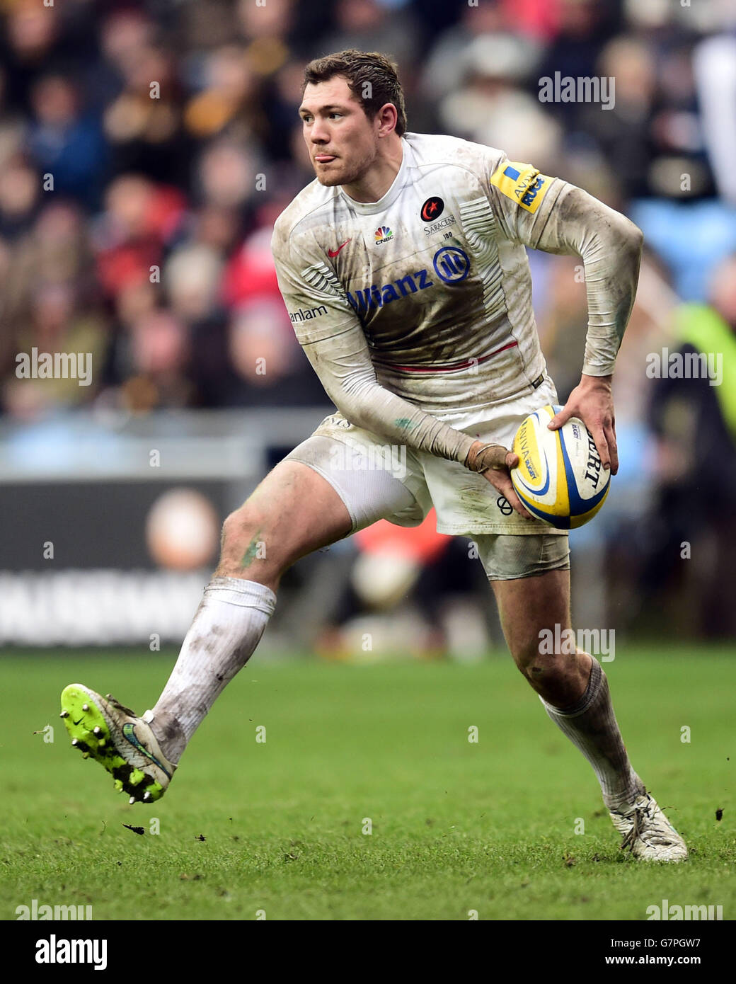 Saracens' Alex Goode during the Aviva Premiership match at the Ricoh ...