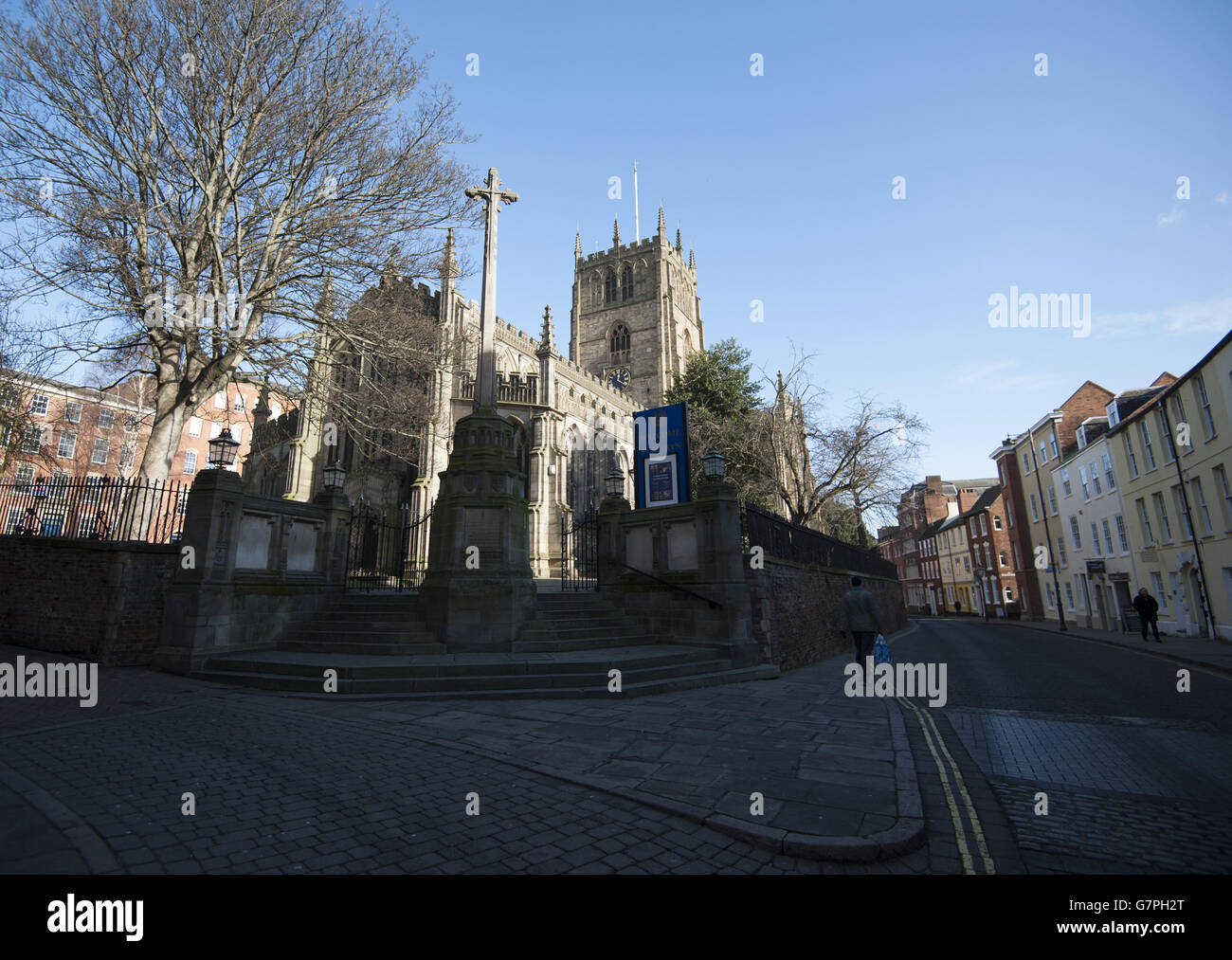 A general view of St Mary's Church in the Lace Market, Nottingham Stock ...