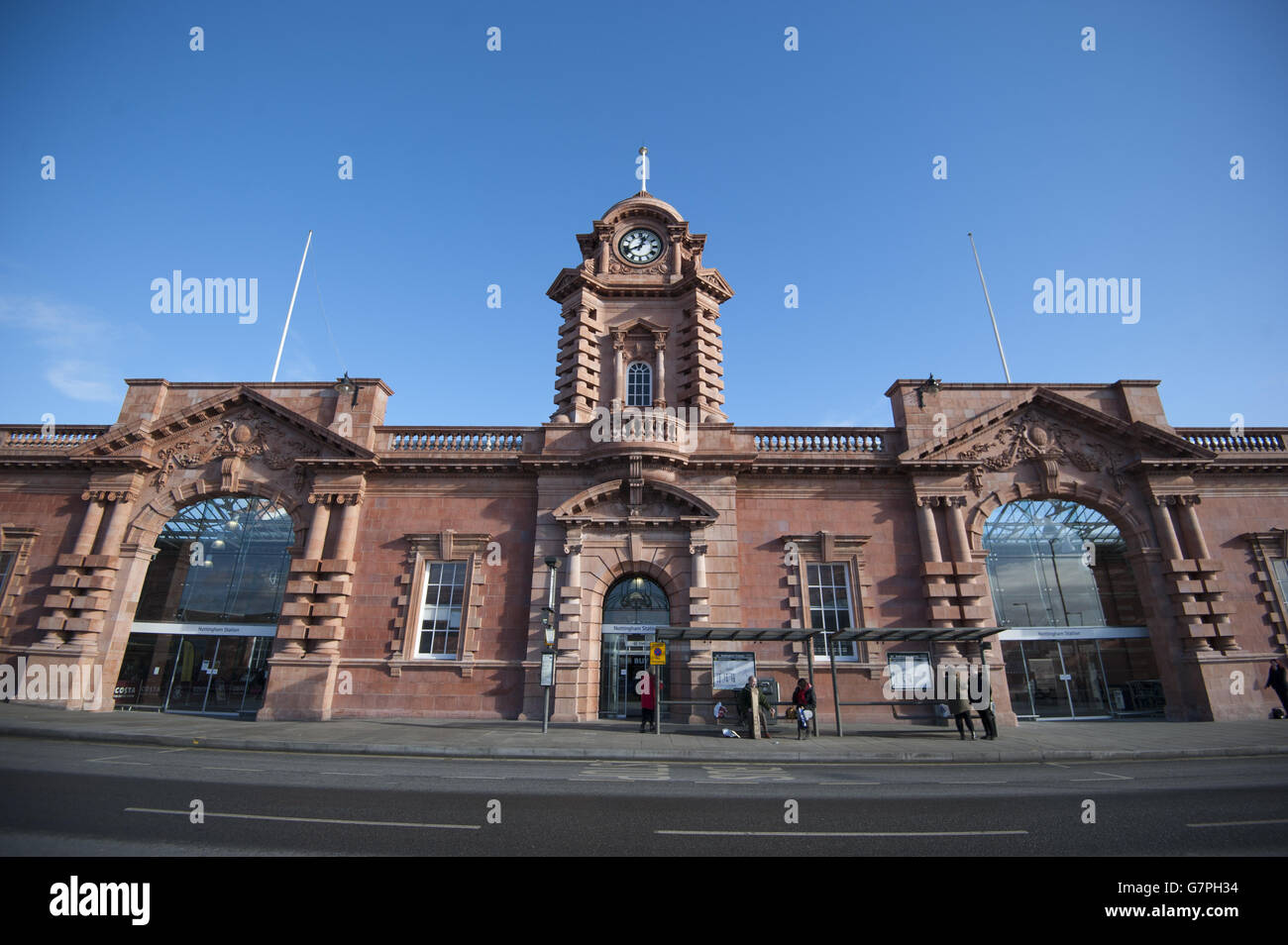 A general view of Nottingham Train Station in Nottingham, England Stock ...