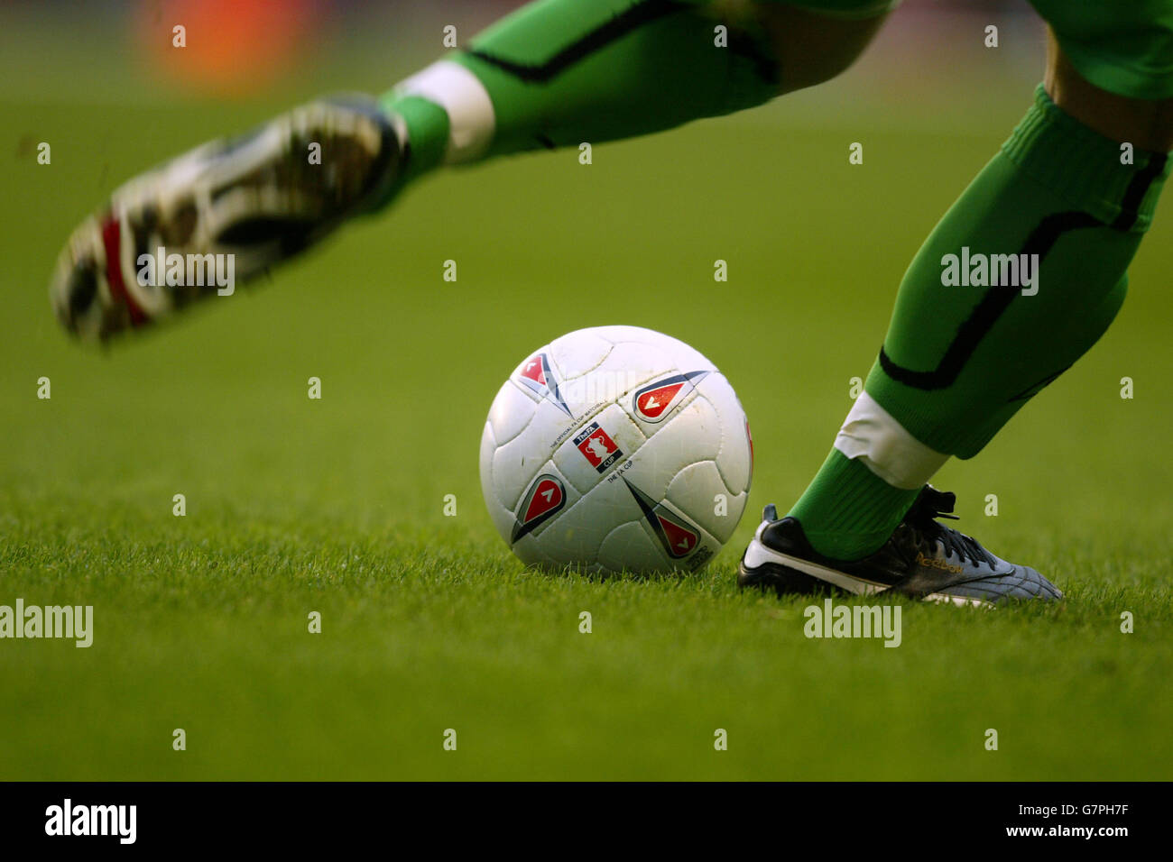 Wolverhampton wanderers goalkeeper michael oakes takes a goal kick hi ...