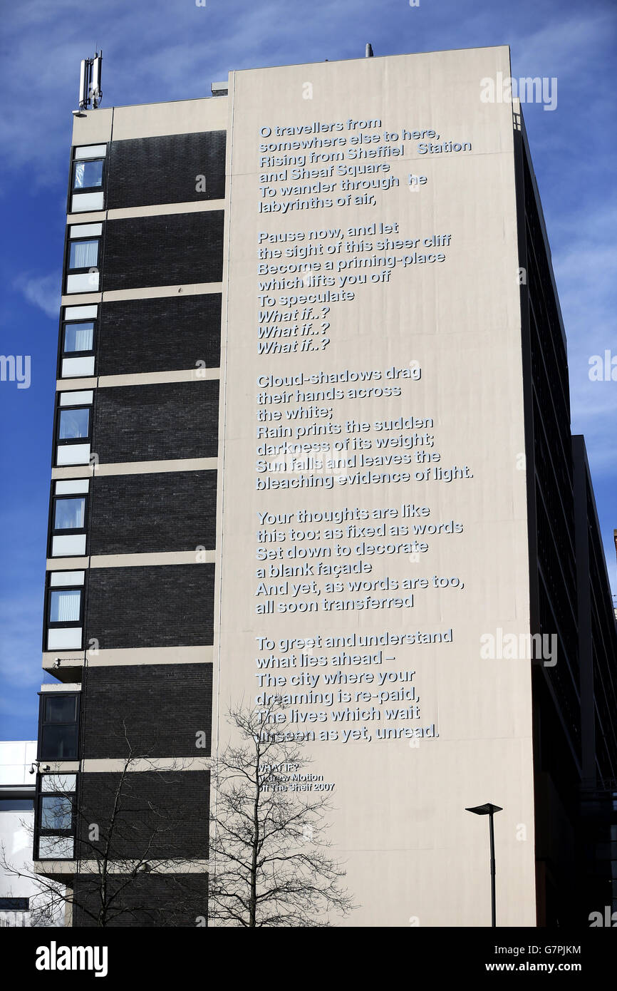 City Views - Sheffield. A general view of Sheffield Hallam University ...