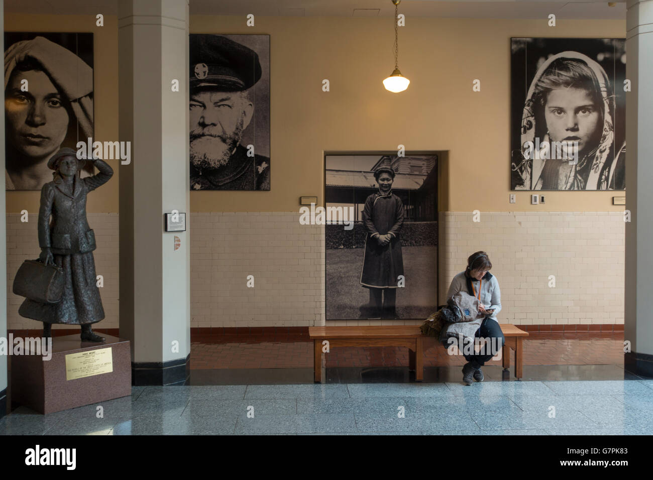 Ellis Island Immigration Museum New York center NY Stock Photo - Alamy