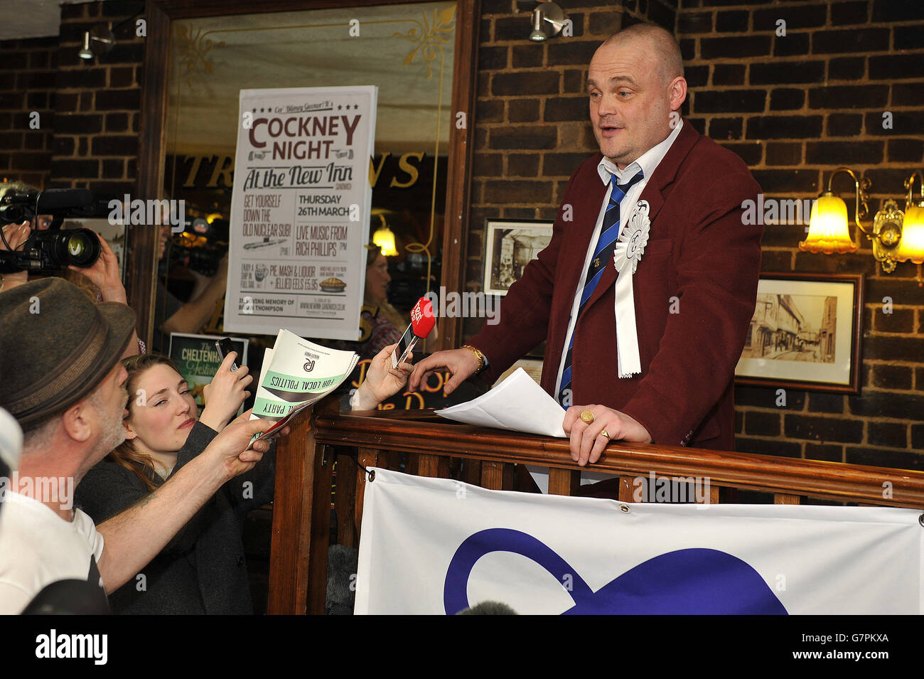 Al Murray visit to Kent Stock Photo - Alamy