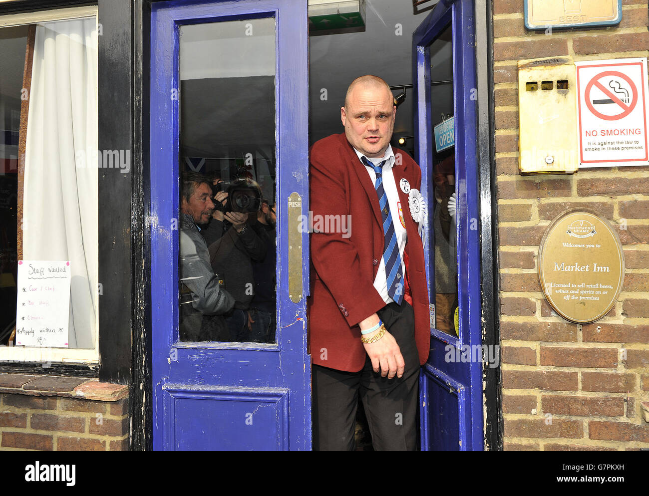 Al Murray visit to Kent Stock Photo - Alamy