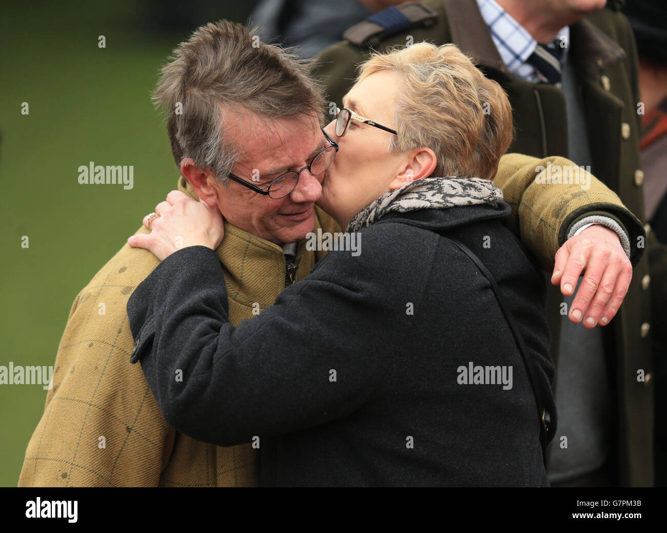 Trainer Mark Bradstock celebrates after Coneygree wins The Betfred ...