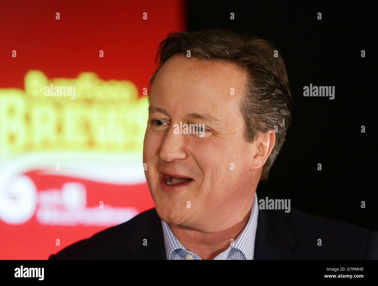 Prime Minister David Cameron during an interview with Jim Waterson ...