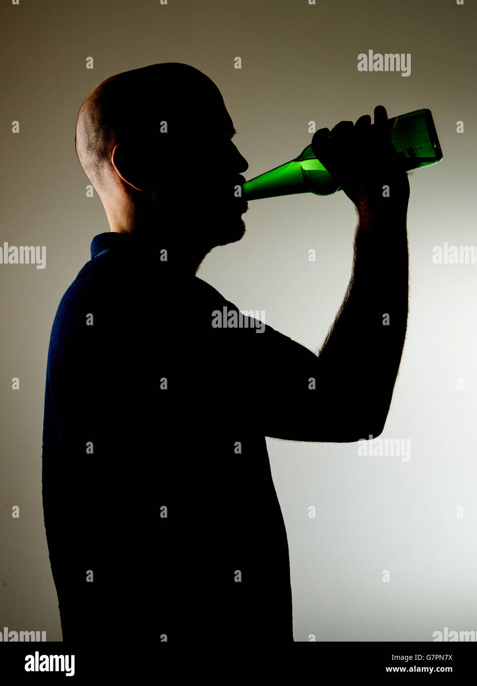 Picture posed by model man drinking alcohol hi-res stock photography ...