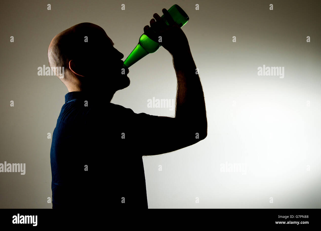 Picture posed by model man drinking alcohol hi-res stock photography ...