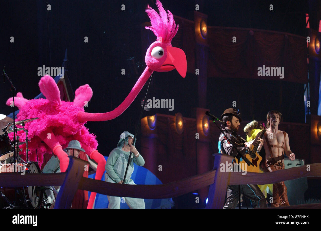 Brit Awards 2005 - Earls Court - On Stage Stock Photo - Alamy