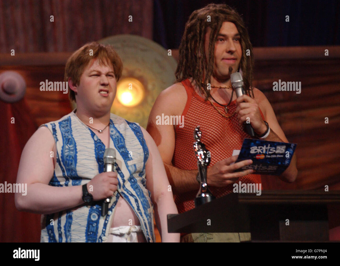 Little Britain stars Matt Lucas (left) and David Walliams present the ...