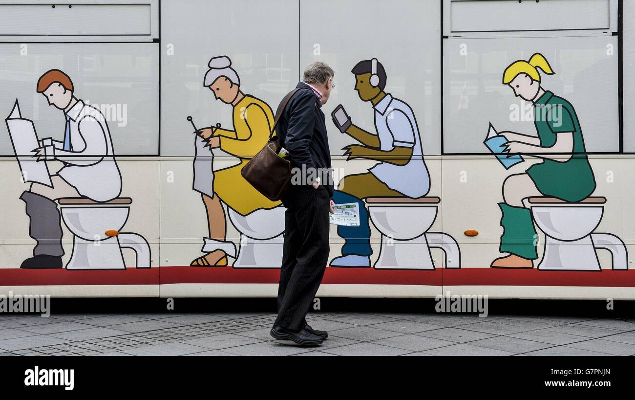 Britains first poo bus hi-res stock photography and images - Alamy